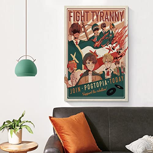 NIUBB Dream SMP Pogtopia GerHom Poster 90s Canvas Wall Art Room Aesthetic Decor Posters Gift 12x18inch(30x45cm)