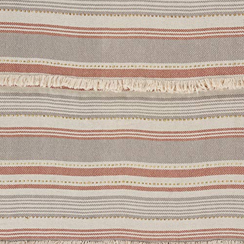 LR Home Arizona Sunset Throw Blanket, 50" x 60", Rust/Gray