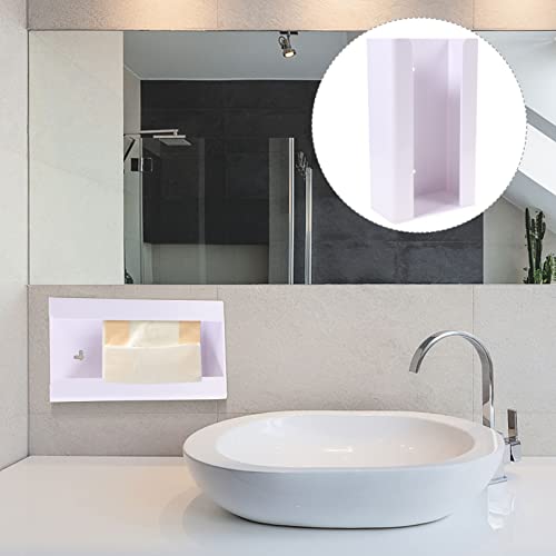 Scicalife Hygiene Station Desktop Tissue Box Gloves Holder Face Towel Storage Box with Wall Mounting Holes