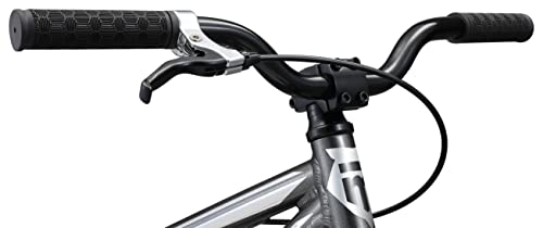 Mongoose Title Micro BMX Race Bike, 20-inch Wheels, Beginner Riders, Lightweight Tectonic T1 Aluminum Frame and Internal Cable Routing, Charcoal