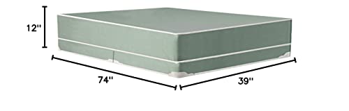 Mattress Solution 8-Inch Firm Double sided Tight top Waterproof Vinyl Innerspring Mattress and 4" Split Wood Traditional Box spring Set, Twin