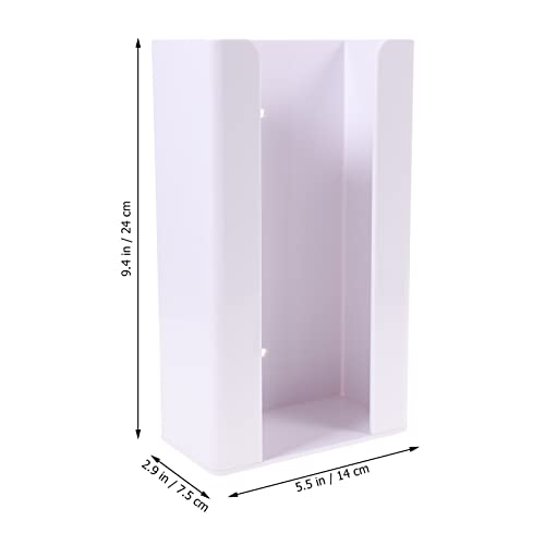 Scicalife Hygiene Station Desktop Tissue Box Gloves Holder Face Towel Storage Box with Wall Mounting Holes