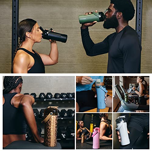 BrüMate MultiShaker Blender Shaker Bottle | 100% Leakproof Insulated Stainless Steel Shaker Bottle | Protein Shaker Bottle, and Pre Workout Bottle for the Gym | 26oz (Denim)