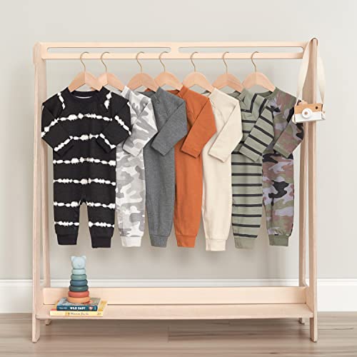 Gerber Baby Boys 2-Pack Long Leg Romper, Green, 24 Months