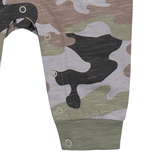 Gerber Baby Boys 2-Pack Long Leg Romper, Green, 24 Months
