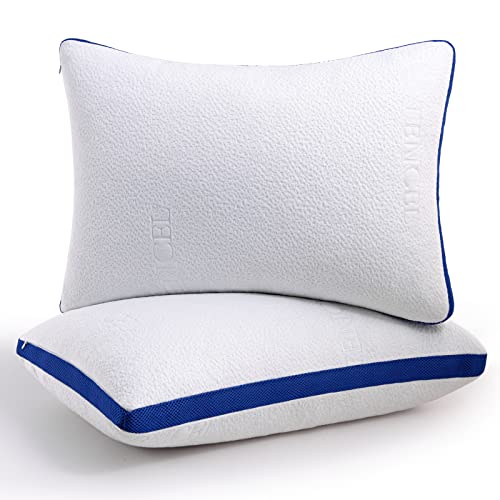 OYT 14" King Size Mattress and King Size Pillow 2-Pack, Gel Memory Foam Twin Bed Mattress in a Box and Cooling Shredded Memory Foam Pillows with CertiPUR-US Certified Foam for Sleep Supportive