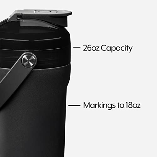 BrüMate MultiShaker Blender Shaker Bottle | 100% Leakproof Insulated Stainless Steel Shaker Bottle | Protein Shaker Bottle, and Pre Workout Bottle for the Gym | 26oz (Denim)