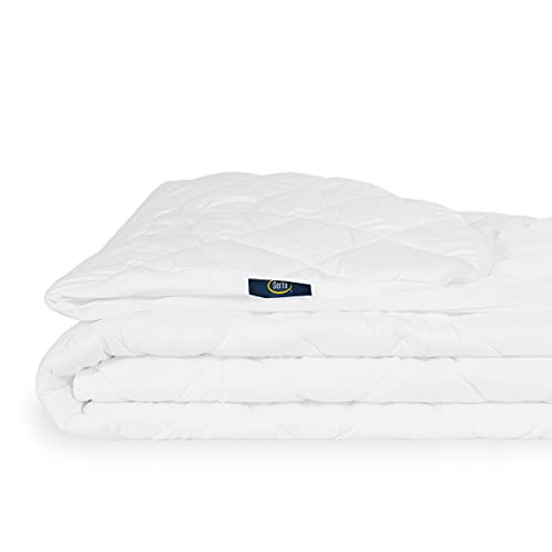 SERTA Power Clean Quilted Soft Waterproof Mattress Pad Protector with 15" Deep Pocket, California King, White