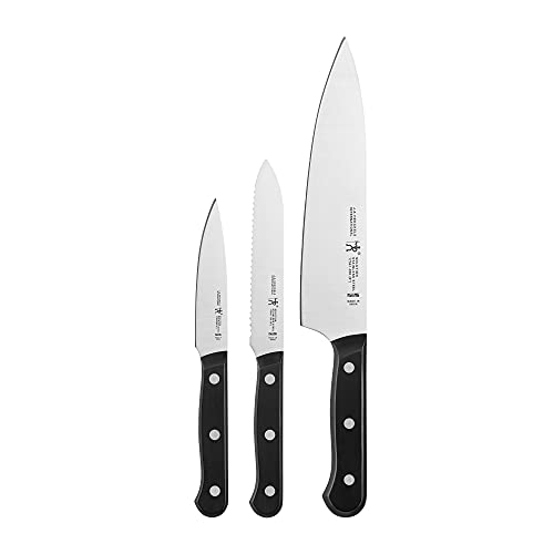 HENCKELS Solution Razor-Sharp 3-Piece Starter Knife Set, German Engineered Knife Informed by over 100 Years of Mastery
