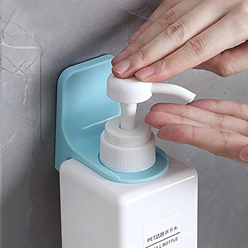 Shampoo Bottle Shelf, Plastic Viscose Hook, Rustproof Bathroom Accessories Organizer Hanger, Shower Bottle Holder Shampoo Hook(White)