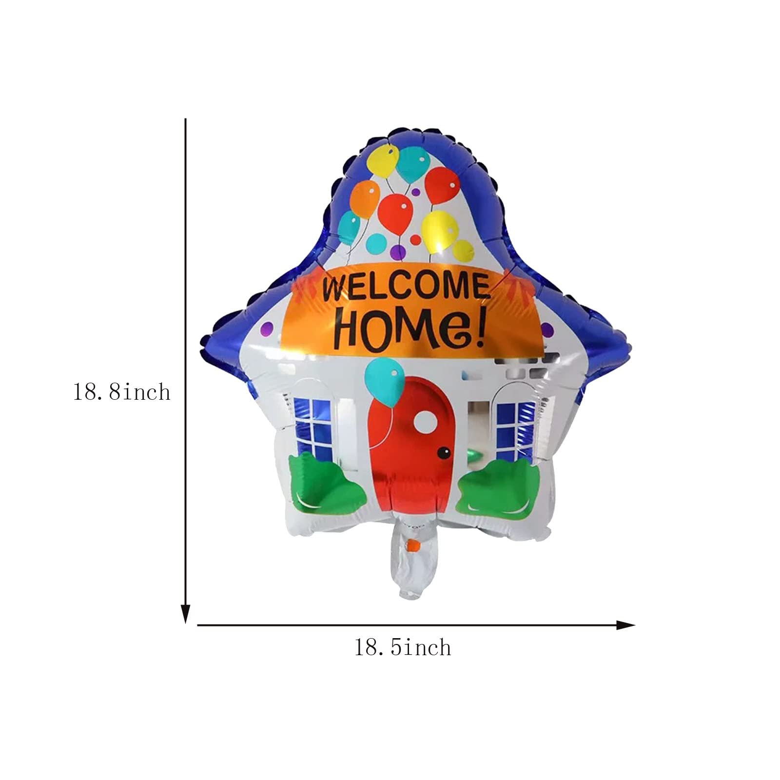 LYST 5PCS Welcome Home Foil Balloons with House Shaped Balloons for Party Decoration Home Decorations