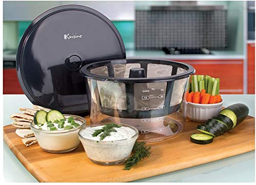Euro Cuisine GY60 Greek Yogurt Maker with Ultra Fine Mesh Stainless Steel Strainer Basket
