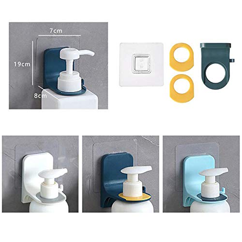 Shampoo Bottle Shelf, Plastic Viscose Hook, Rustproof Bathroom Accessories Organizer Hanger, Shower Bottle Holder Shampoo Hook(White)