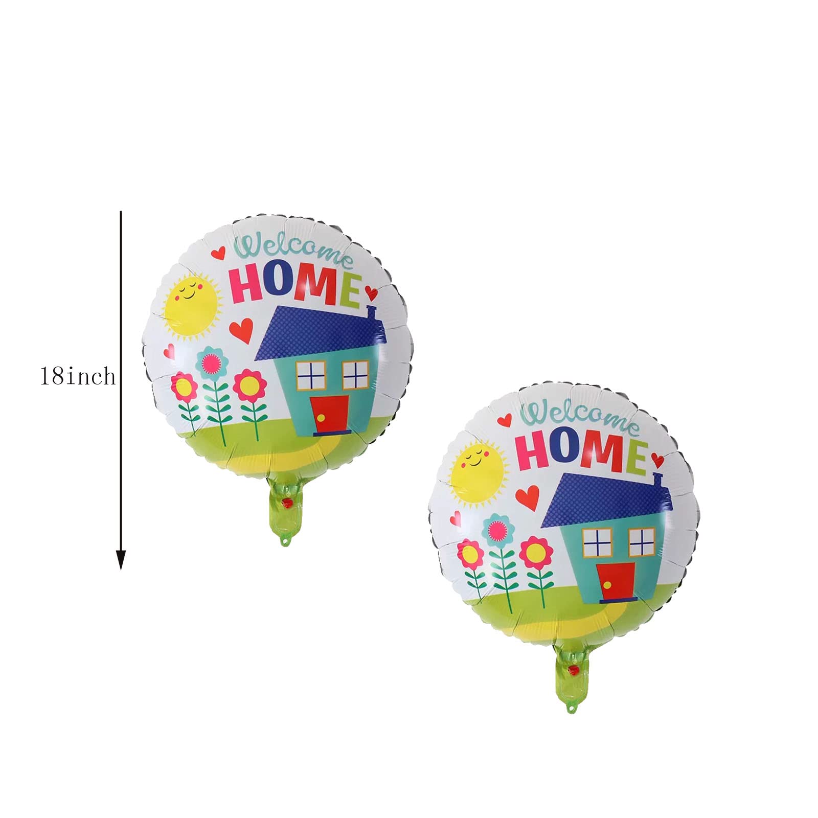 LYST 5PCS Welcome Home Foil Balloons with House Shaped Balloons for Party Decoration Home Decorations