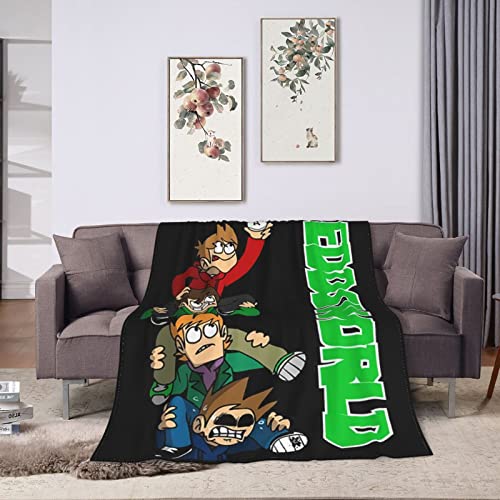 PankooClub Anime Manga Eddsworld Blanket Flannel Fleece Lightweight Throw Blankets All Seasons Bed Couch Office Outdoors 40"X30"