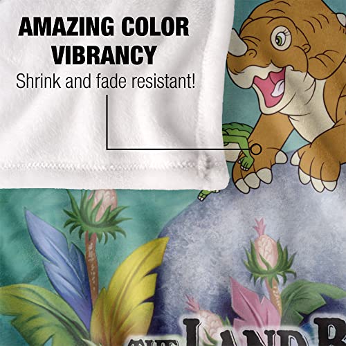 Land Before Time Littlefoot and Friends Officially Licensed Silky Touch Super Soft Throw Blanket 50" x 60"