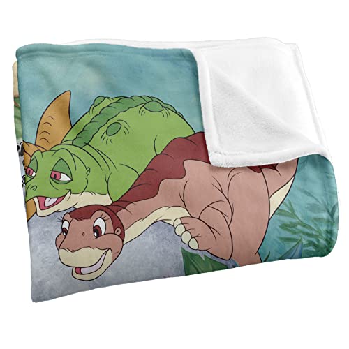 Land Before Time Littlefoot and Friends Officially Licensed Silky Touch Super Soft Throw Blanket 50" x 60"