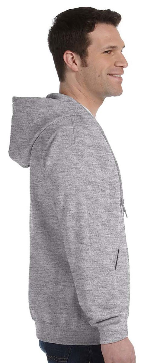 Gildan Adult Fleece Zip Hooded Sweatshirt, Style G18600 Purple X-Large