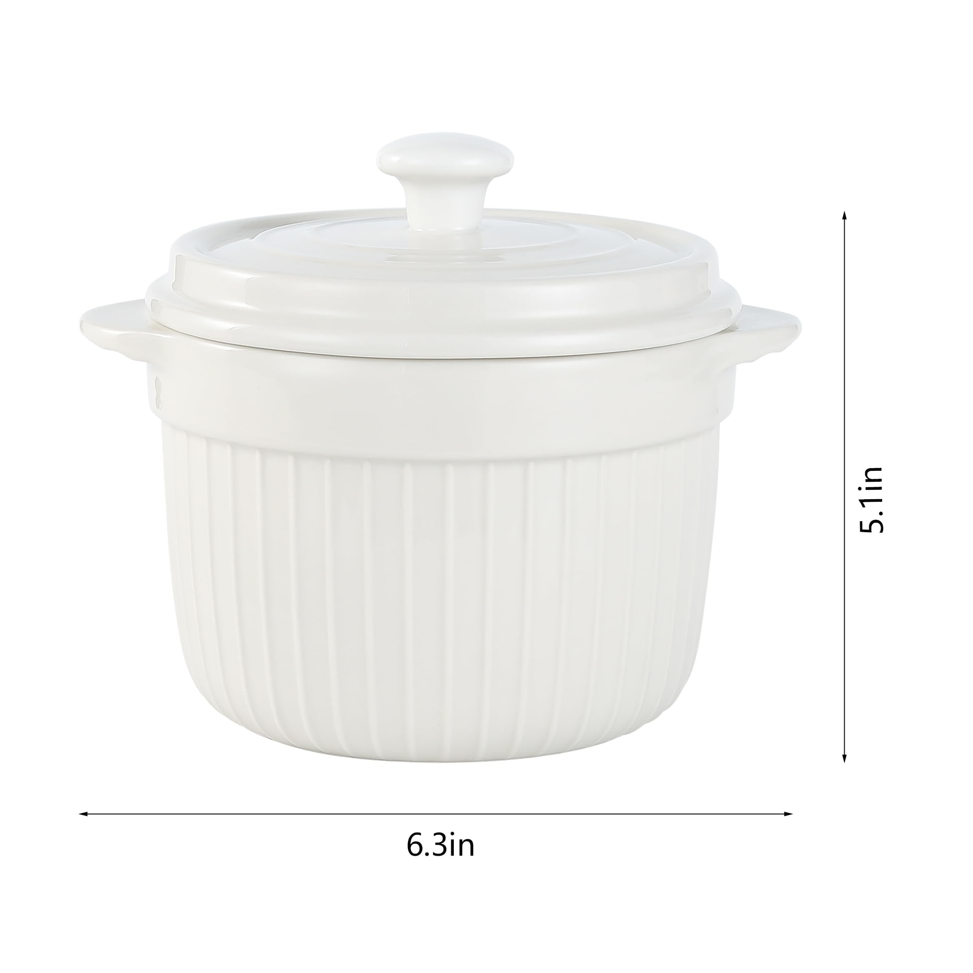 MaoYaMao Ceramic Bacon Grease Container with Strainer,Grease Container for Kitchen 17oz,White