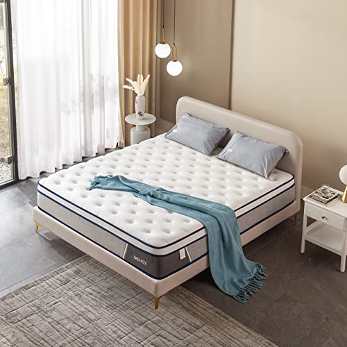 Full Mattress, 10 Inch Hybrid Mattress in a Box,Gel Memory Foam Mattress,Individually Wrapped Pocket Coils Innerspring Mattress for Motion Isolation,Medium Firm,Full Size Mattress,54"*75"*10"
