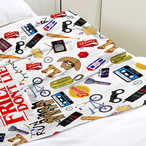 Strangeness Merchandise Blanket Christmas Decorations TV Show Gifts Soft Flannel Throw Blanket 50" X 40"