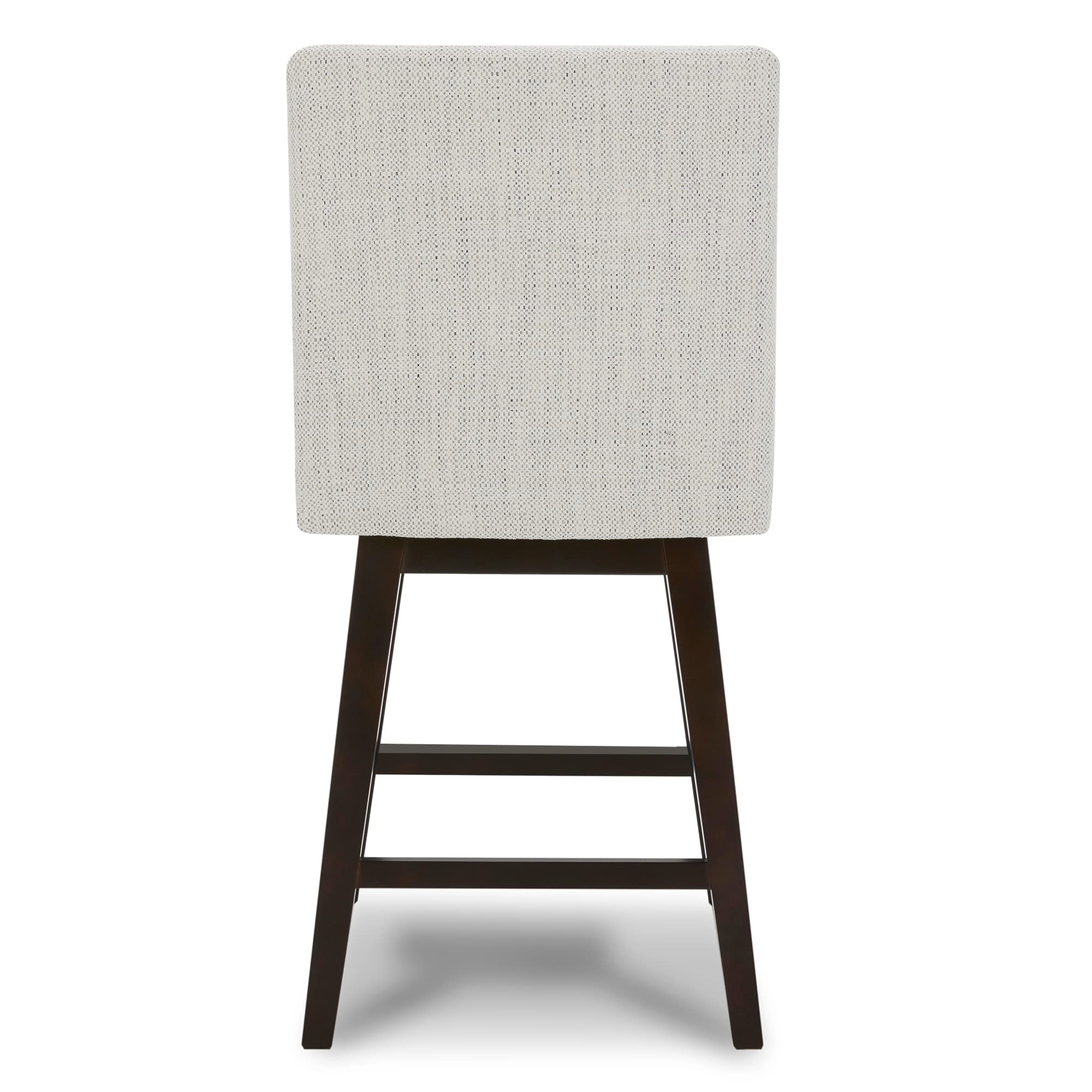 CHITA Counter Height Swivel Barstool, FSC Certified Upholstered Bar Stool, 26.8" H Seat Height, Fabric in Ivory