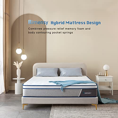 Full Mattress, 10 Inch Hybrid Mattress in a Box,Gel Memory Foam Mattress,Individually Wrapped Pocket Coils Innerspring Mattress for Motion Isolation,Medium Firm,Full Size Mattress,54"*75"*10"