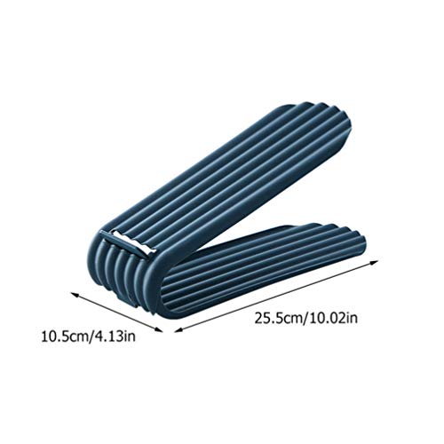 Cabilock Shoe Shelf Shoe Shelf Shoe Hanger 4pcs Shoe Slots Organizer Adjustable Shoe Stacker Space Saver Shoe Rack Holder for Closet Organization (Random Color) Shoe Holders Shoe Cabinet Shoe Cabinet
