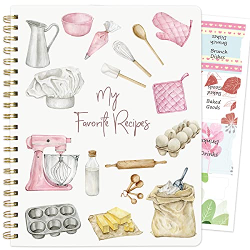 ceiba tree Blank Recipe Book to Write in Your Own Recipes Notebook Cookbook Journal 8.5" x 11" with Stickers for Mother Day Gifts Ideas for Women Wife Mom 120 Pages