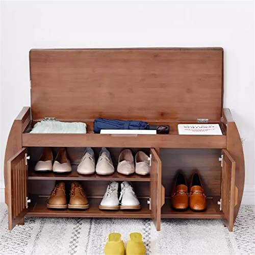 JYDQM Shoe Rack Cabinet Entryway Organizer Storage Household Shelf with Seat Cushion Furniture Hallway Shoe Stand