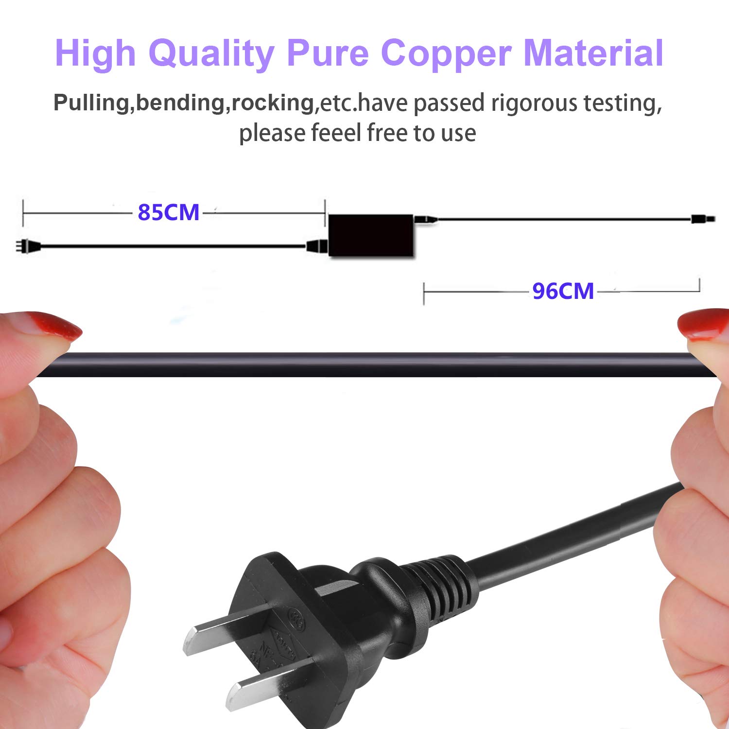 42V 2A Power Charger Adapter Cable for Xiaomi M365, Spin, Skip, Segway Ninebot ES1 ES2 ES4, Bird, Lime, Lime-S Electric Scooter for 36V Li-ion Battery