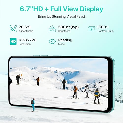 UMIDIGI A15C (8+8GB RAM+128GB ROM) Android 13 NFC Unlocked Cell Phone,48MP Ultra-Clear AI Camera Mobile Phone,5000mAh Battery Smartphone,6.7" HD Full View Display Dual Unlock Phone-Pearl White…