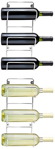 Sorbus Towel-Rack Holder - Wall Mounted Storage Organizer for Linens Set of 2 (Silver)