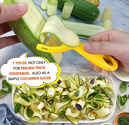 Vegetable Potato Peelers for Kitchen, Y Peeler for Apple Fruit Carrot Zucchini Cucumber Potatoes, Good Grip Veggie Peeler Makes Peeling Very Easy