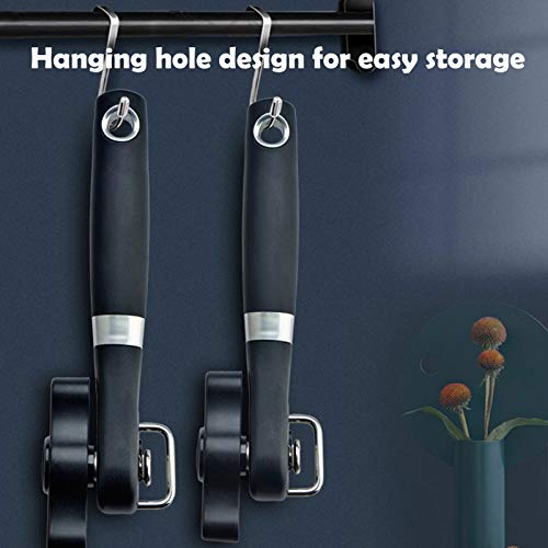 Can Opener Smooth Edge Manual, Can Opener Handheld, No Sharp Edges With Soft Grips, Food Grade Stainless Steel Cutting Can Opener, Professional Ergonomic Can Opener for Kitchen & Restaurant