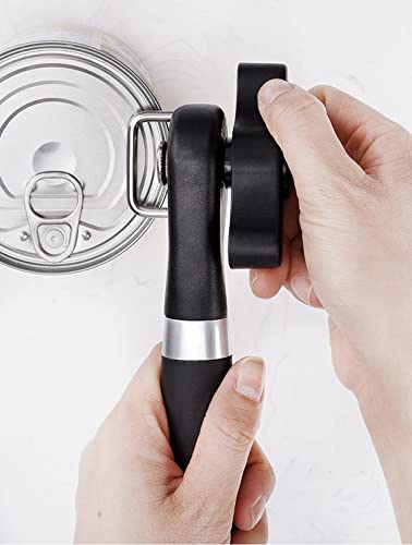 Can Opener Smooth Edge Manual, Can Opener Handheld, No Sharp Edges With Soft Grips, Food Grade Stainless Steel Cutting Can Opener, Professional Ergonomic Can Opener for Kitchen & Restaurant