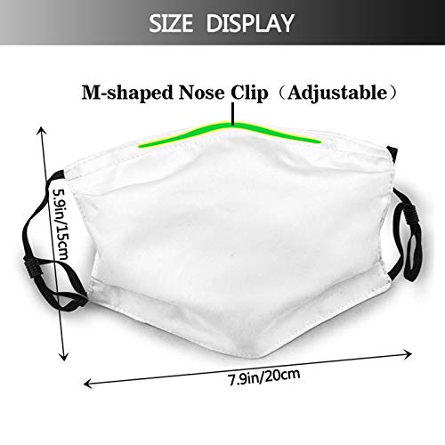 Yoga Cloth Face Mask Bandana With 2pcs Filters,Woman in Pose Balaclava Adjustable Earloop Washable Reusable for women men,Orange Black White