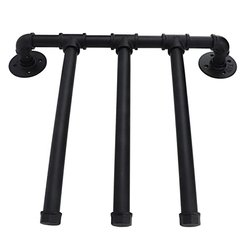 Camidy Industrial Style Iron Pipe Swing Out Towel Rack, Wall Mounted 3 Arm Rotation Towel Bar Rack Vintage Iron Pipe Towel Holder Storage Organizer