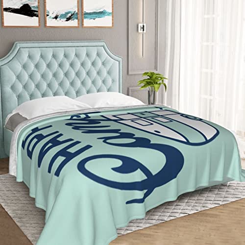 Plush Air Conditioning Throw Blanket, Camping Ultra-Soft Cozy Plush Blankets for Bed Couch Chair Office Living Room 50"x40".