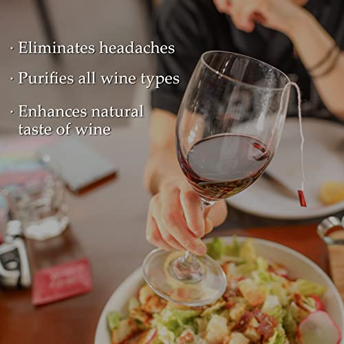 Wine Purifier To Reduce Sulfite And Histamine: Alleviates headaches, Prevent Wine Sensitivities (12 Packs)