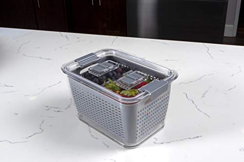 Kitchen Spaces - 1465A6-AMZ Kitchen Spaces Colander Bin, Medium, Gray