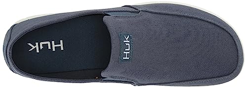 HUK Men's Classic Brewster Slip-On Wet Traction Fishing & Deck Shoes Boat, Sargasso Sea, 10