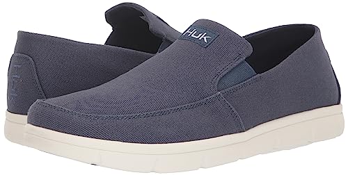 HUK Men's Classic Brewster Slip-On Wet Traction Fishing & Deck Shoes Boat, Sargasso Sea, 10