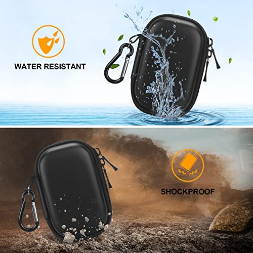 Elonbo Hard Carrying Case for Sennheiser Momentum True Wireless 3/2 / 1 Bluetooth in-Ear Headphones Consumer Audio Noise Cancellation Earbuds, Extra Interior Mesh Pocket Fits Charging Cables, Black