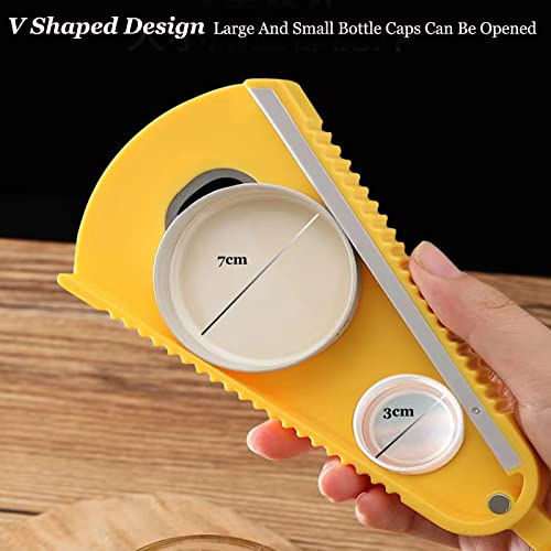 Jar Opener, 4 in 1 Multi Function Can Opener for Beer, Can, Soda Water, Jam Jar Lips Cap, Bottle Opener Kit Easy to Use for Weak Hands,Children, Elderly, Kitchen Gadgets for Home Assistance, 2 Packs