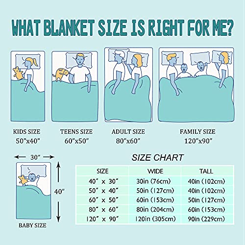 Food Sushi Blanket Cozy Soft Lightweight Flannel Throw Blanket for Bed Sofa Travel All Season Large 80"x60" Adults