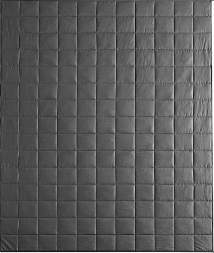 Well Being Soft Quilted Microfiber Weighted Blanket, 60"x80", 20 Lbs, Grey