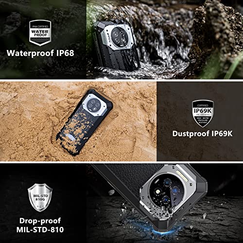 OUKITEL WP19 64MP Camera 8GB+256GB IP68 Waterproof Cellphone, 21000mAh Battery Android 12 Cell Phone, 6.78" HD+ Dual SIM 4G Smartphones OTG/NFC