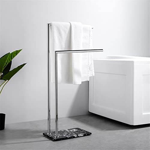 UXZDX Double L Shape Pedestal Towel Holder Bathroom Towel Rack Stand Floor Standing Bath Towel Holder Clothes Drying Racks (Color : D, Size