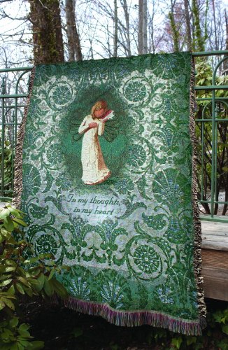 Manual 50 x 60-Inch Tapestry Throw, Willow Tree Thinking of You Throw